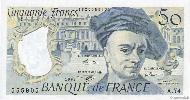 Sélection de billets Banque de France, Assignats et Banque de Law